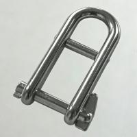 China Halyard Shackle Long D Shackle Key Pin Type With Locking Pin & Cross Bar For Sailing & Marine Rigging for sale