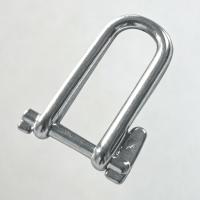 China Halyard Shackle Long D Shackle Key Pin Type With Locking Pin & Cross Bar For Sailing & Marine Rigging for sale