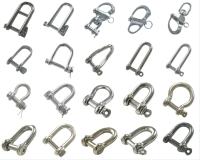 China Halyard Shackle Long D Shackle Key Pin Type With Locking Pin & Cross Bar For Sailing & Marine Rigging for sale
