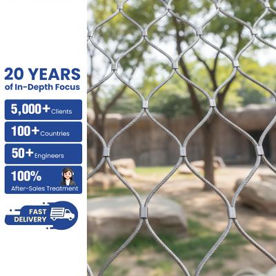 China Corrosion Resistant Zoo Netting SS Rope Mesh for Pigeon Lofts Chew Proof and Easy to Clean Flexible Bird Netting for sale