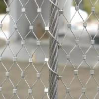 China Customizable Stainless Steel Rope Net Trellis System with Ferrule-Jointed Diamond Mesh for High-Tensile Strength Building Facades for sale