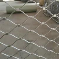 China 304/316 Stainless Steel Wire Rope Net Garden Vine Climbing Diamond Rope Net for sale