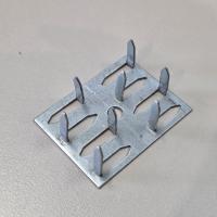 China High Grade Zinc Plating Steel Rock Wool Insulation Impaling Clips 54*38 MM Stamped for sale
