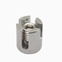 China 316 stainless steel cross clamps, wire rope garden trellis accessories for sale