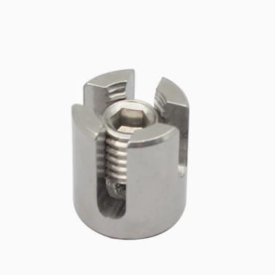 China 316 stainless steel cross clamps, wire rope garden trellis accessories for sale