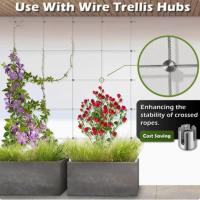 China 316 stainless steel cross clamps, wire rope garden trellis accessories for sale