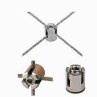 China 316 stainless steel wire rope cross clamps, wire rope clip fasteners and wire rope grid fixing hardware accessories for sale