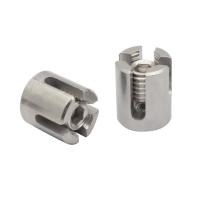 China 316 stainless steel wire rope cross clamps, wire rope clip fasteners and wire rope grid fixing hardware accessories for sale