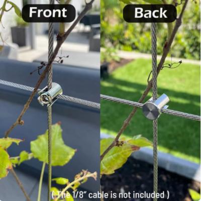 China 316 stainless steel wire rope cross clamps, wire rope clip fasteners and wire rope grid fixing hardware accessories for sale
