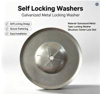China Galvanized Steel Self Lock Washer for Insulation Board Fixing for sale