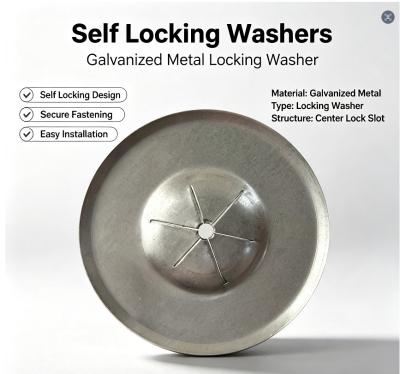 China Galvanized Steel Self Lock Washer for Insulation Board Fixing for sale