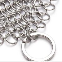 China 316‑stainless‑steel ring‑made chainmail scrubber, metal cleaning net for kitchen for sale