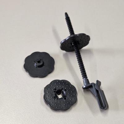 China Nylon J‑shaped hooks with locking plates for fixing solar‑panel bird‑proof netting for sale