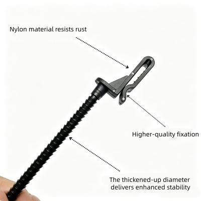China High‑temperature‑resistant bird‑proof net clips for solar panels made of black nylon material for sale