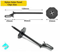 China High‑temperature‑resistant bird‑proof net clips for solar panels made of black nylon material for sale
