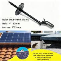 China High‑temperature‑resistant bird‑proof net clips for solar panels made of black nylon material for sale