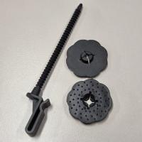 China 4.0 mm DiameterNylon Solar Panel Bird Deterrent Clips WIth Self-Locking Washers for sale