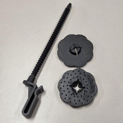 China 4.0 mm DiameterNylon Solar Panel Bird Deterrent Clips WIth Self-Locking Washers for sale