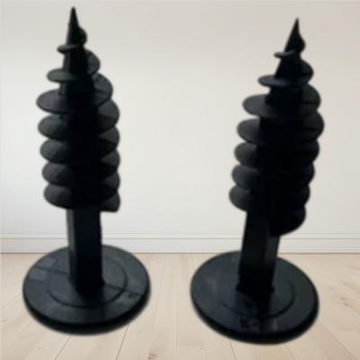 China Black Heat-Resistant and Corrosion-Resistant Plastic Insulating Anchor / Self-Tapping Spiral Insulating Fastener for sale