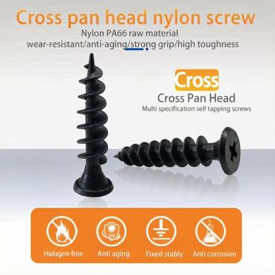 China Cross Flat Head Nylon Self-Tapping Screw 45mm, Fastener for Backer Board and Extruded Polystyrene Board for sale