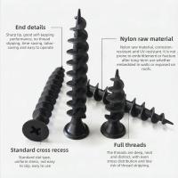 China Black/White Nylon Self-Tapping Screws, Phillips Countersunk Insulation Board Fastening Screws for sale