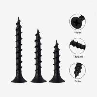 China Custom Black & White Nylon Self-Tapping Screws, Acid & Alkali Resistant, UV Resistant Exterior Wall Insulation Fasteners for sale