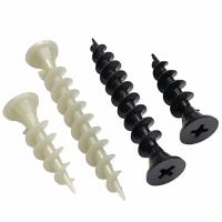 China Black Nylon Self-Tapping Screws for Interior and Exterior Wall Thermal Insulation Anchors, 50 Pieces per Pack for sale