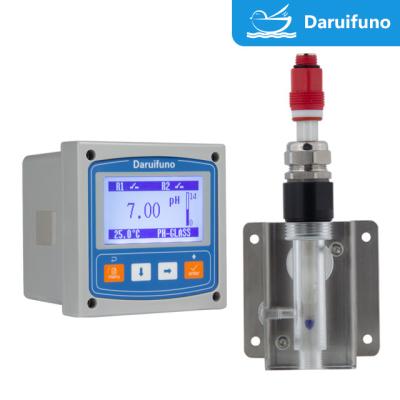 China pH ORP Meter Controller 0-14pH RS485 IP66 with Solution Grounding for Sewage Water Treatment for sale