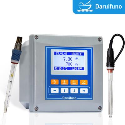 China Dual Channel Analog pH ORP Controller RS485 4-20mA Two Relays Water Treatment for sale