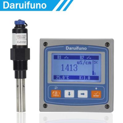 China IP66 Conductivity Analyzer AEC1-C2D with 2 Current Outputs 100×100×120mm for Water Treatment for sale
