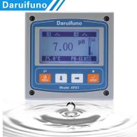 China RS485 220V AC Online pH ORP Controller with Temperature Compensation - 100×100×120mm, 500g Weight for Water Treatment for sale