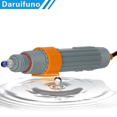 China NTC10K Ti pH Electrode Probe Sensor with Temperature Compensation for Sewage Water - 0-14 pH Range, 0-100°C Operation for sale