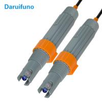 China Titanium Solution Ground pH Electrode with NTC10K Temperature Sensor | 35mm Diameter, 0-100°C Range for Industrial Water Monitoring for sale