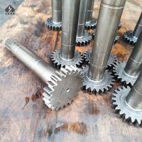 China EX200-1 Excavator Travel Sun Gear Shaft 14x23 Alloy Steel Forging Replacement for sale