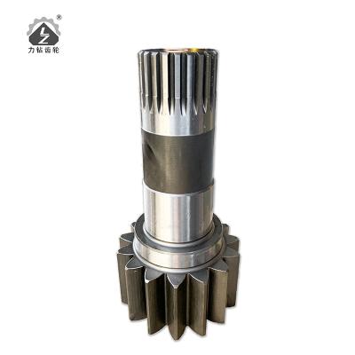 China PC200-6 Excavator Swing Pinion Gear Shaft 15 Teeth 22 Keys 350mm Height for sale