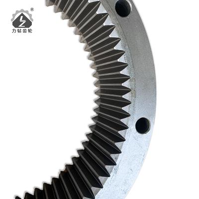 China Excavator Swing Ring Gear SH120 Rotary Ring Gear 68mm High 71.5mm for Construction Machinery Parts for sale