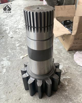 China LG225 Excavator Swing Shaft Pinion 14 Teeth 34 Keys 375mm Height Rotary Gearbox Part for sale