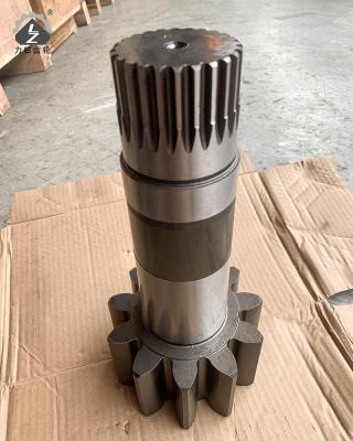 China HD400 Excavator Swing Pinion Shaft 11 Teeth 24 Keys Swing Gearbox Spare Part for sale