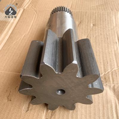 China Excavator Swing Gear Pinion Shaft PC60-7 10 Teeth 34 Keys Final Drive Parts for sale