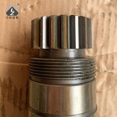 China YC85 Excavator Swing Gearbox Rotary Shaft Pinion Gear 11 Teeth 19 Keys for sale