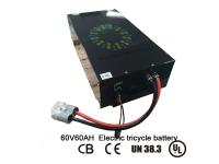China 60V 60Ah Lithium Ion Car Battery with Smart BMS - 64V Capacity, Fast Charge, ≤60kg Weight for sale