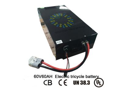 China 60V 60Ah Lithium Ion Car Battery with Smart BMS - 64V Capacity, Fast Charge, ≤60kg Weight for sale