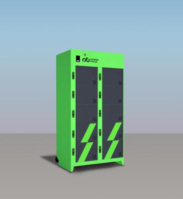 China 10-Slot Battery Swapping Cabinet for 48V 60V 72V Electric Motorcycles with 7200W Max Power and IP54 Rating for sale