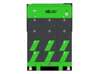 China 12-Slot Battery Swapping Station with IP54 Rating for Two-Wheel Scooters - 48V/60V/72V Compatibility, 800W-1500W Charging Power for sale