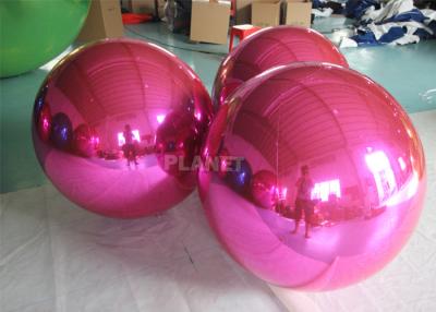 China Inflatable Mirror Ball 1.2m Air Sealed Hanging Silver Gold Decorative Giant Sphere for Party for sale