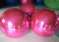 China Custom Double Layer Reflective PVC Inflatable Mirror Ball 0.6m-2.0m Silver for Decoration for sale