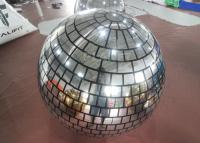 China Inflatable Mirror Disco Ball 0.6m 1.0m PVC Giant Hanging DJ Party Decoration for sale