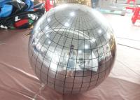 China Silver Inflatable Mirror Disco Ball 0.6m to 8m PVC Reflective Party Decoration for sale