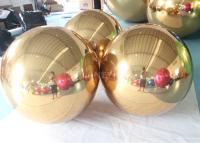 China Gold Inflatable Mirror Ball 1m Diameter Hanging Reflective PVC Decoration for Events for sale