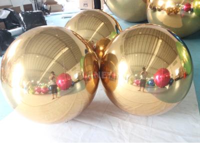 China Gold Inflatable Mirror Ball 0.6m to 8m Custom Size for Event Decoration for sale